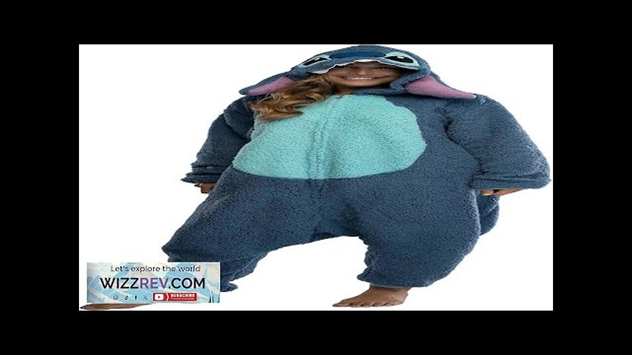 Disney Lilo & Stitch Adult Stitch Kigurumi Cosplay Costume Sherpa Union ...