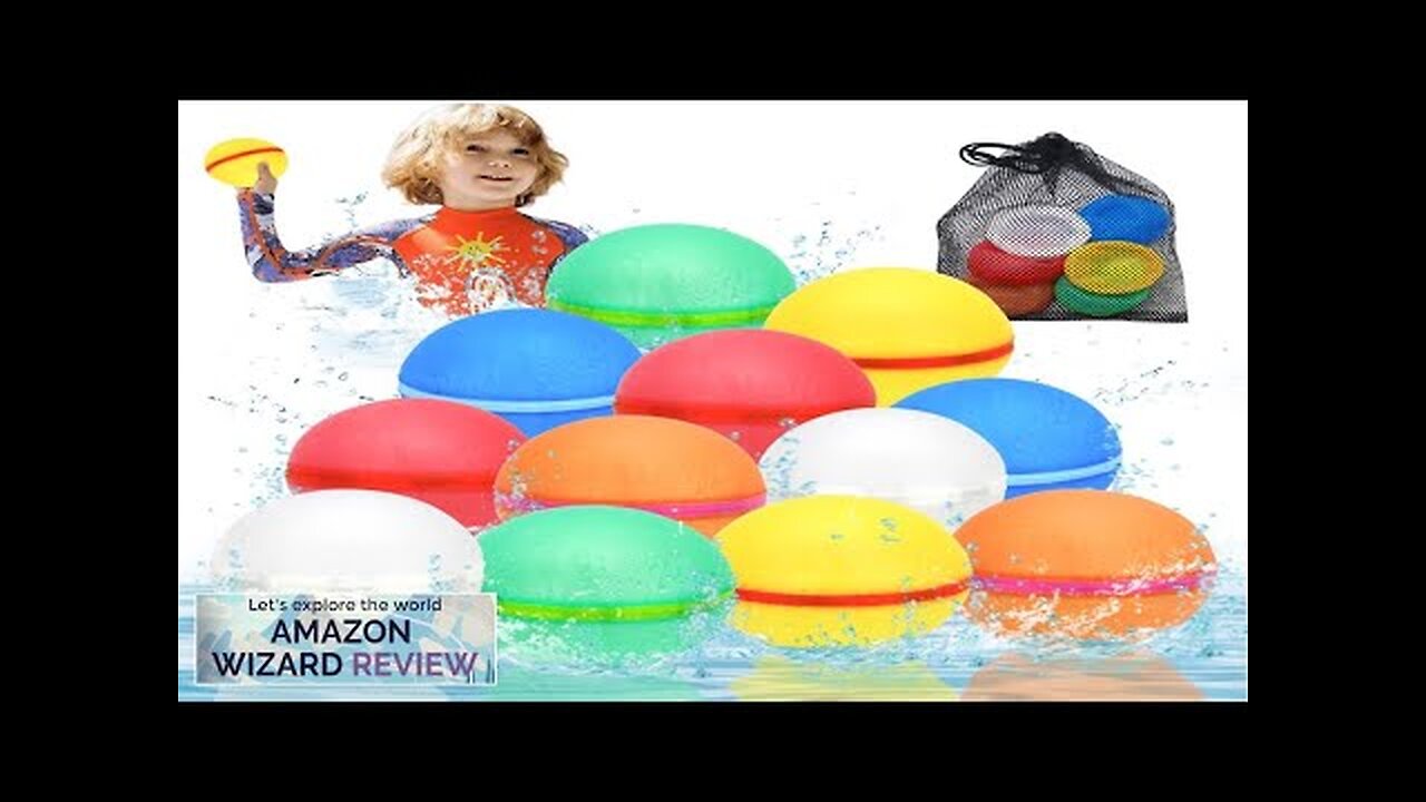 Reusable Water Balloons12pcs Latex-Free Silicone Water BalloonsWater ...
