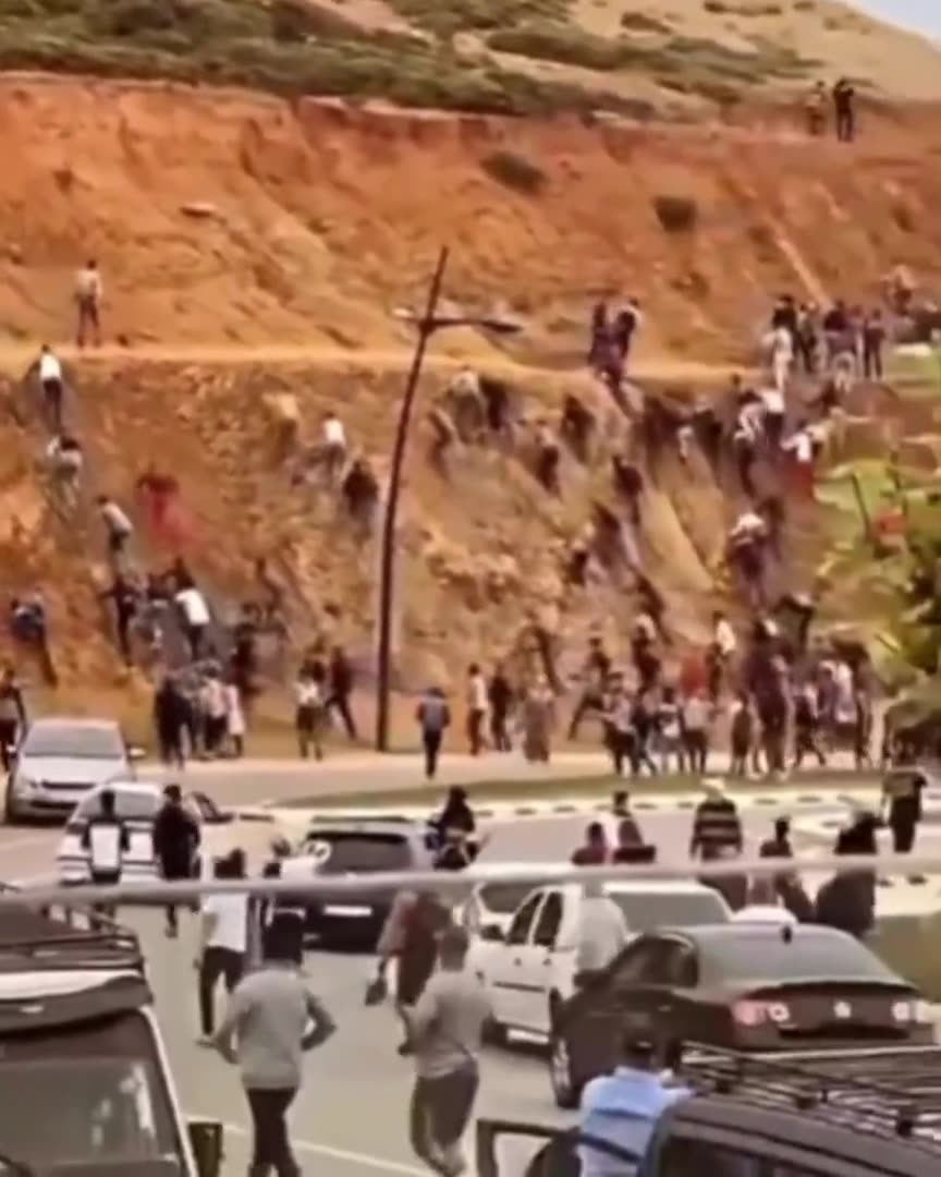 African Zombies invading border of Spain