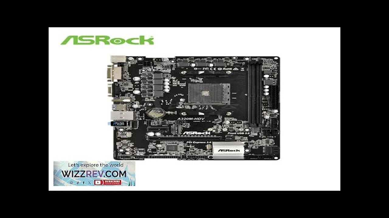 ASROCK AMD A320 Chipset AM4 Interface A320M-HDV Desktop PC Motherboard ...