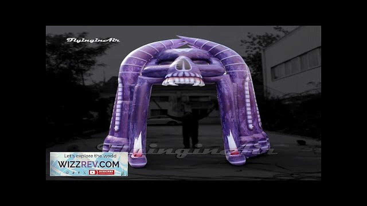 Personalized Scary Inflatable Devil Skeleton Arch 5m Height Frame Door ...