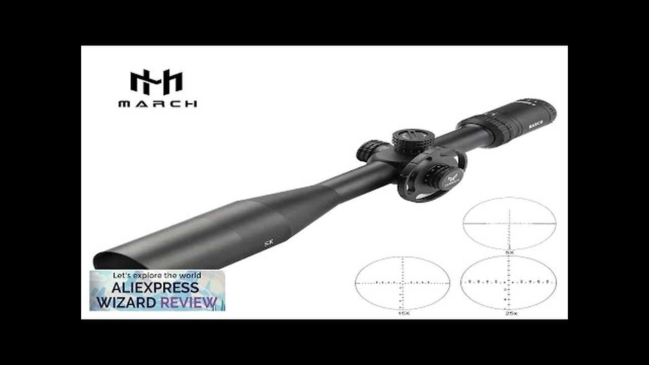 MARCH SK5-25X50 FFP IR Tactical Riflescope Spotting Scope for Rifle ...