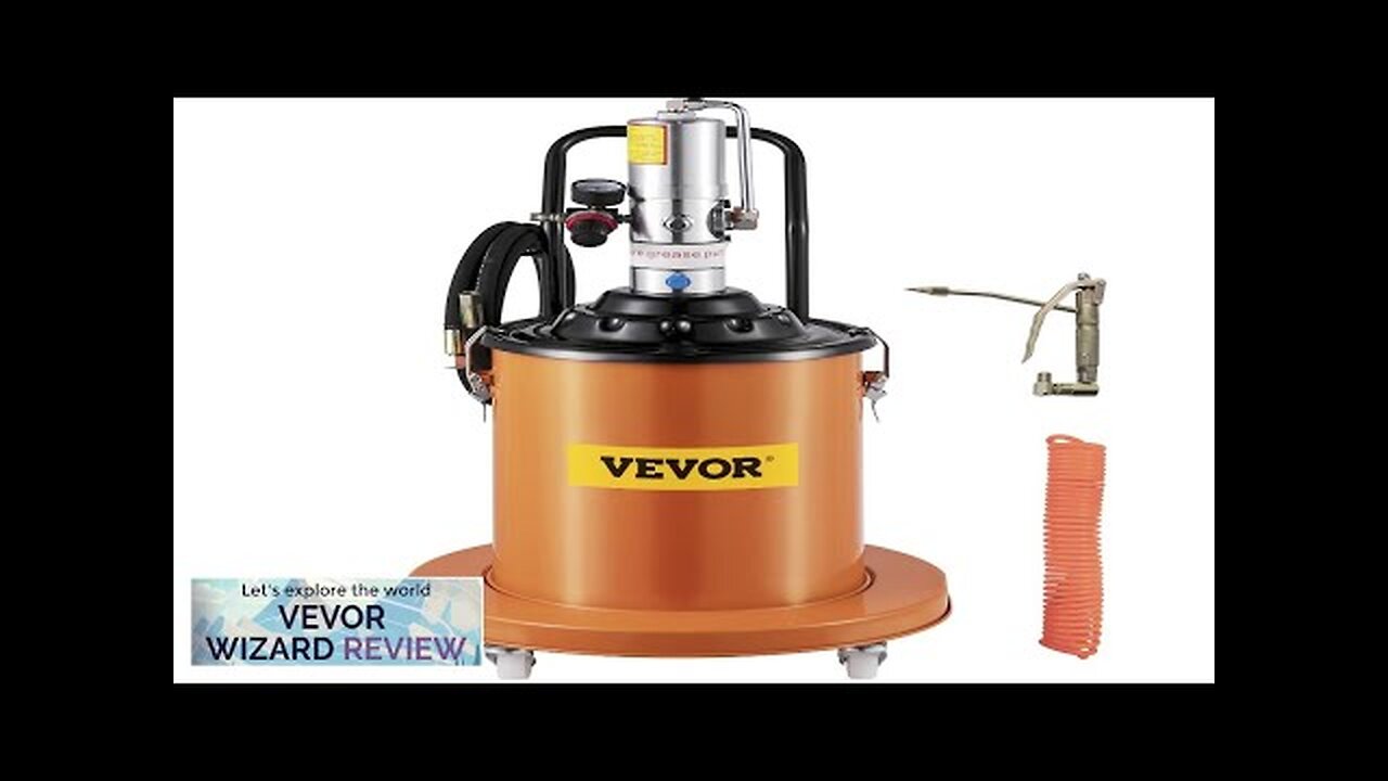 VEVOR Portable 20L Grease Pump Set Electric 5 Gallon Air Operated ...