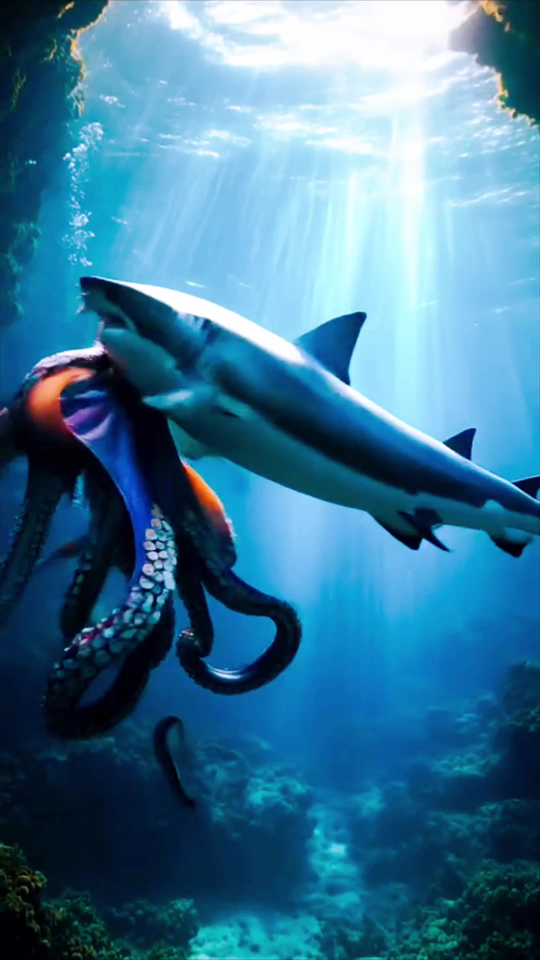 Octopus vs Shark - Nature's Ultimate Battle! 🦑 vs 🦈"