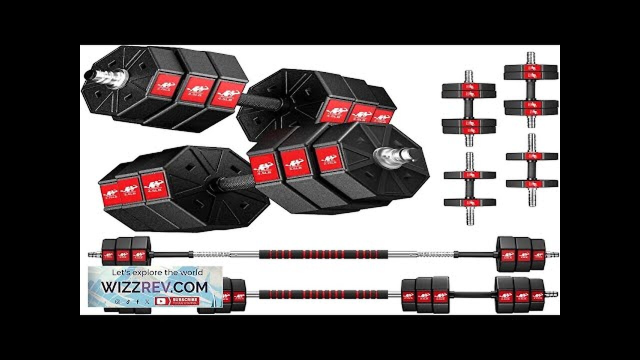Adjustable Weights Dumbbells Set 44Lbs 66Lbs 88Lbs 3 in 1 Adjustable ...