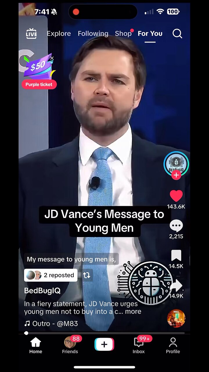 Jd Vance and Prosperity to Men and women