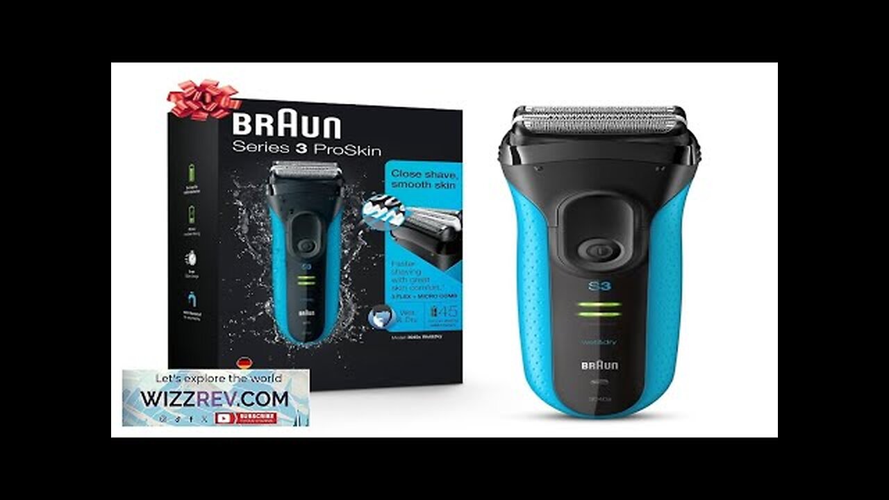 Braun Electric Series 3 Razor with Precision Trimmer Rechargeable Wet ...