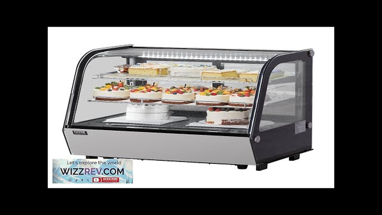 VEVOR Refrigerated Display Case Bakery Display Fridge Case 4.2 cu ft ...