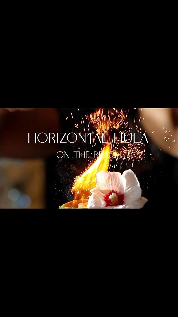 COCKTAIL HORIZONTAL HULA ON THE BEACH