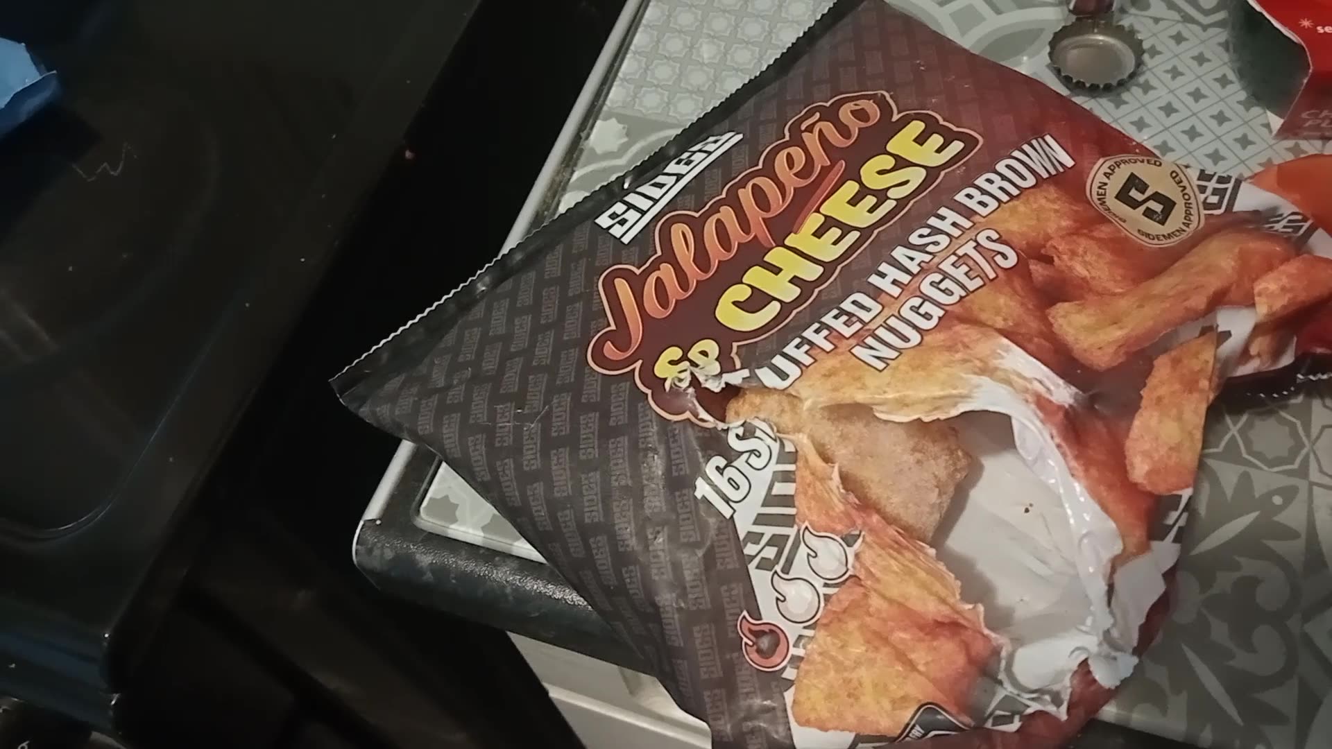 Walkie talkie: side menu "sides" food spicy cheese nuggets review ...