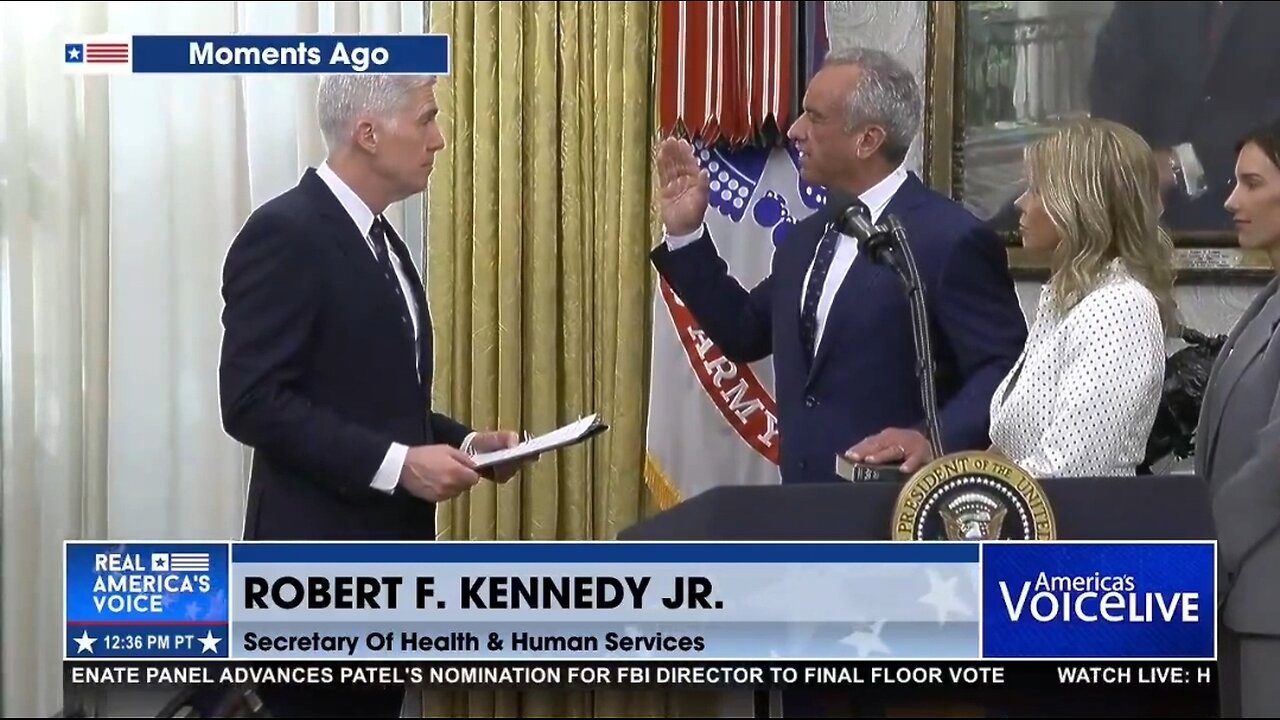 RFK Jr Sworn In As Secretary of Health and Human Services Secretary