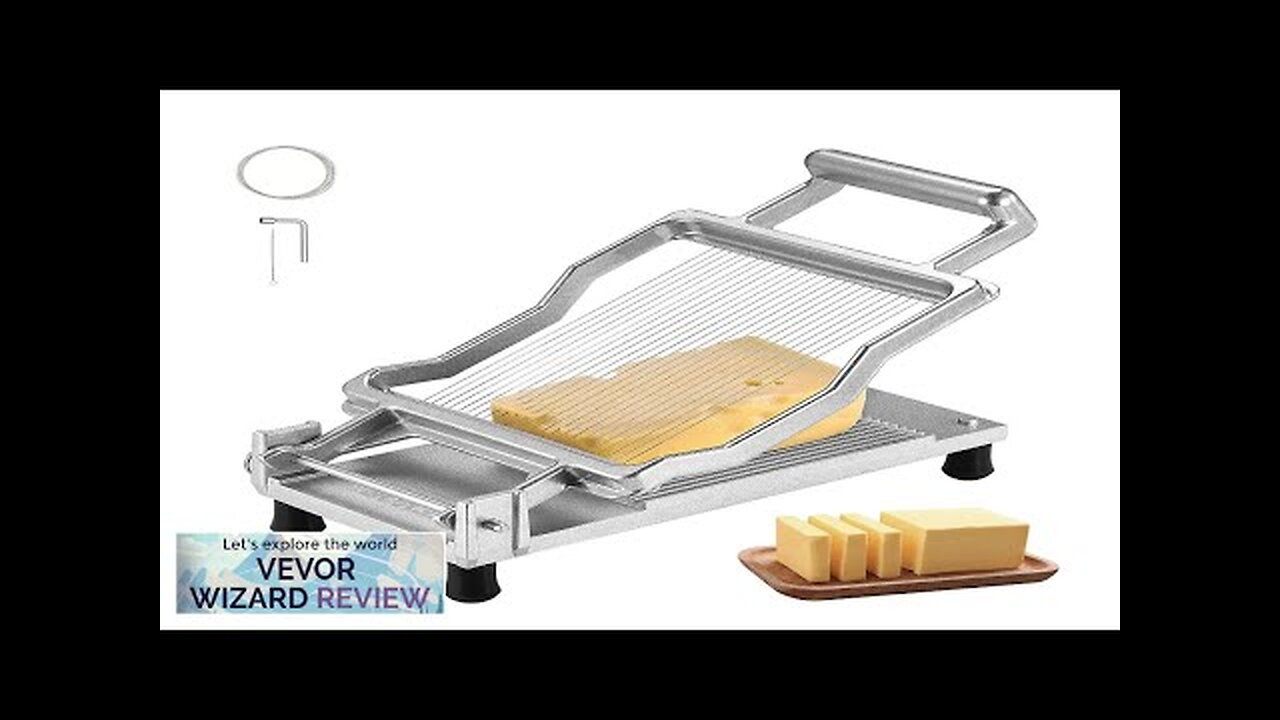 VEVOR Cheese Cutter with Wire Cheeser Butter Cutting 0.2" Ultra-Thin ...