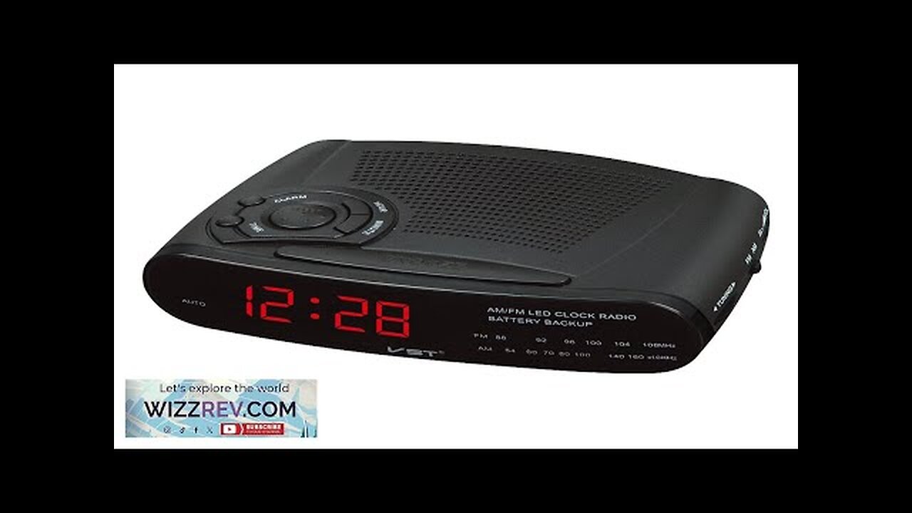 VST906 AM FM Radio Alarm Clock Radio Speaker LED Digital Display Media ...