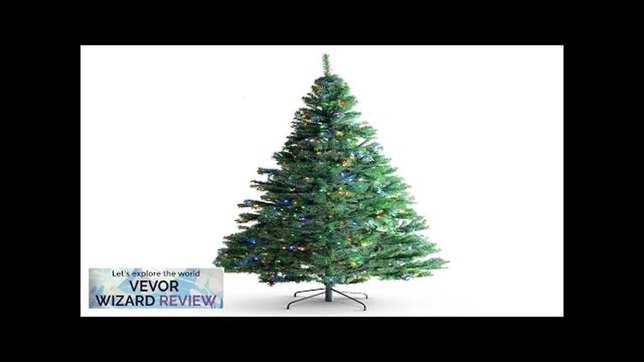 VEVOR Christmas Tree 7.5ft Prelit Artificial Xmas Tree Full Holiday ...