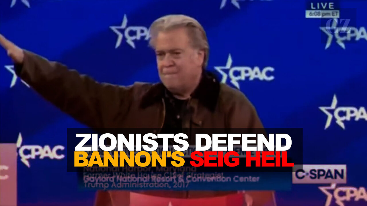 Zionist defend Bannon's sieg heil salute
