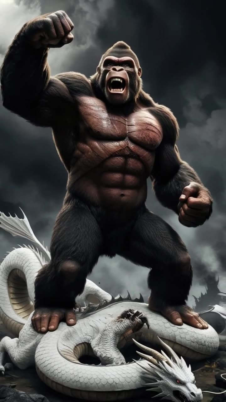 Dragon vs T rex vs Giant Creatures ( Godzilla, Kingkong, Werewolf ...