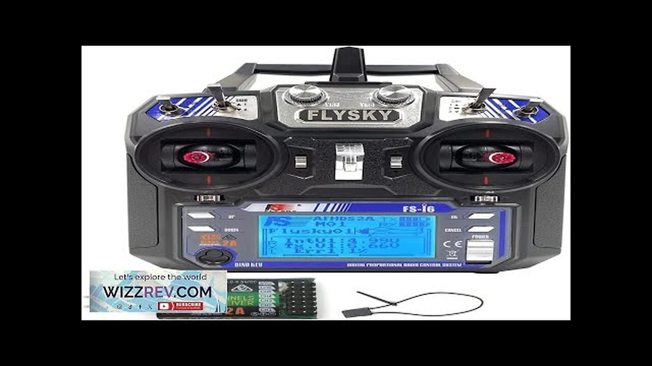 Flysky FS-i6 6CH 2.4GHz Radio System RC Transmitter Controller with FS ...