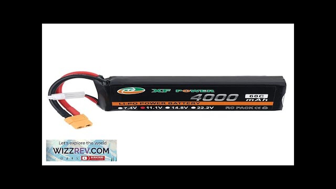 XF POWER 11.1V 4000mAh 60C 3S LiPo Battery XT60 Plug with T Review