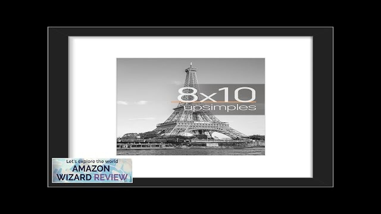 upsimples 8x10 Picture Frame Display Pictures 5x7 with Mat or 8x10 ...