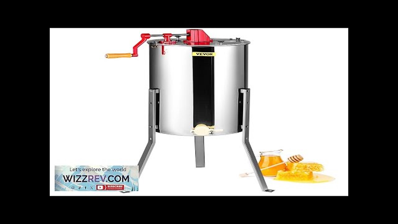 VEVOR Manual Honey Extractor 2/4 Frames Honey Spinner Extractor ...