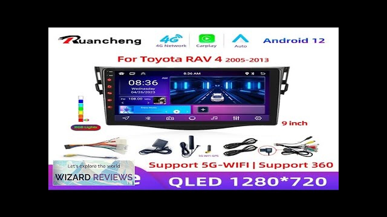 9" Android 12 Car Radio For Toyota RAV4 Rav 4 2005-2013 Multimedia Review