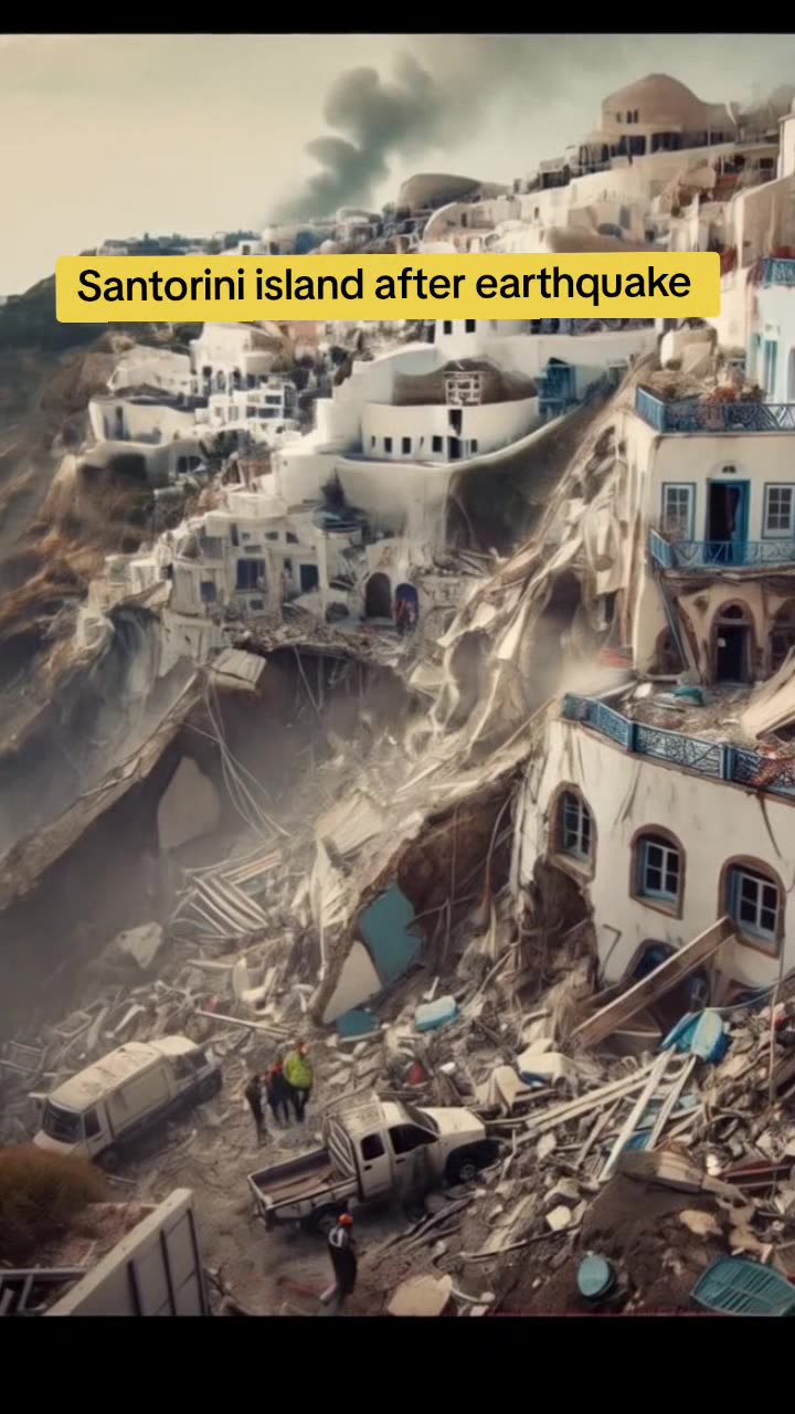 Santorini Island After Earthquake рџґірџґірџґі