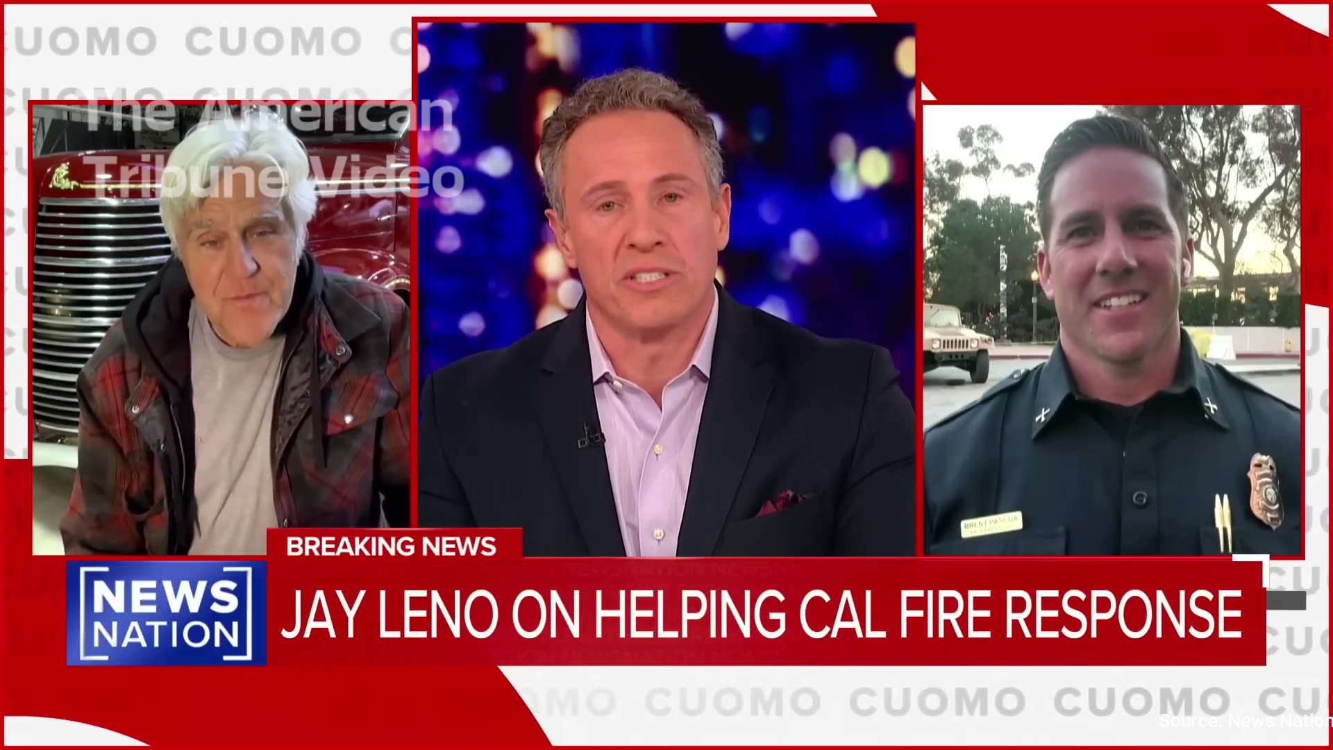 Jay Leno Cooks and Serves LA Firefighters $21k Worth of Ribs, Chicken ...
