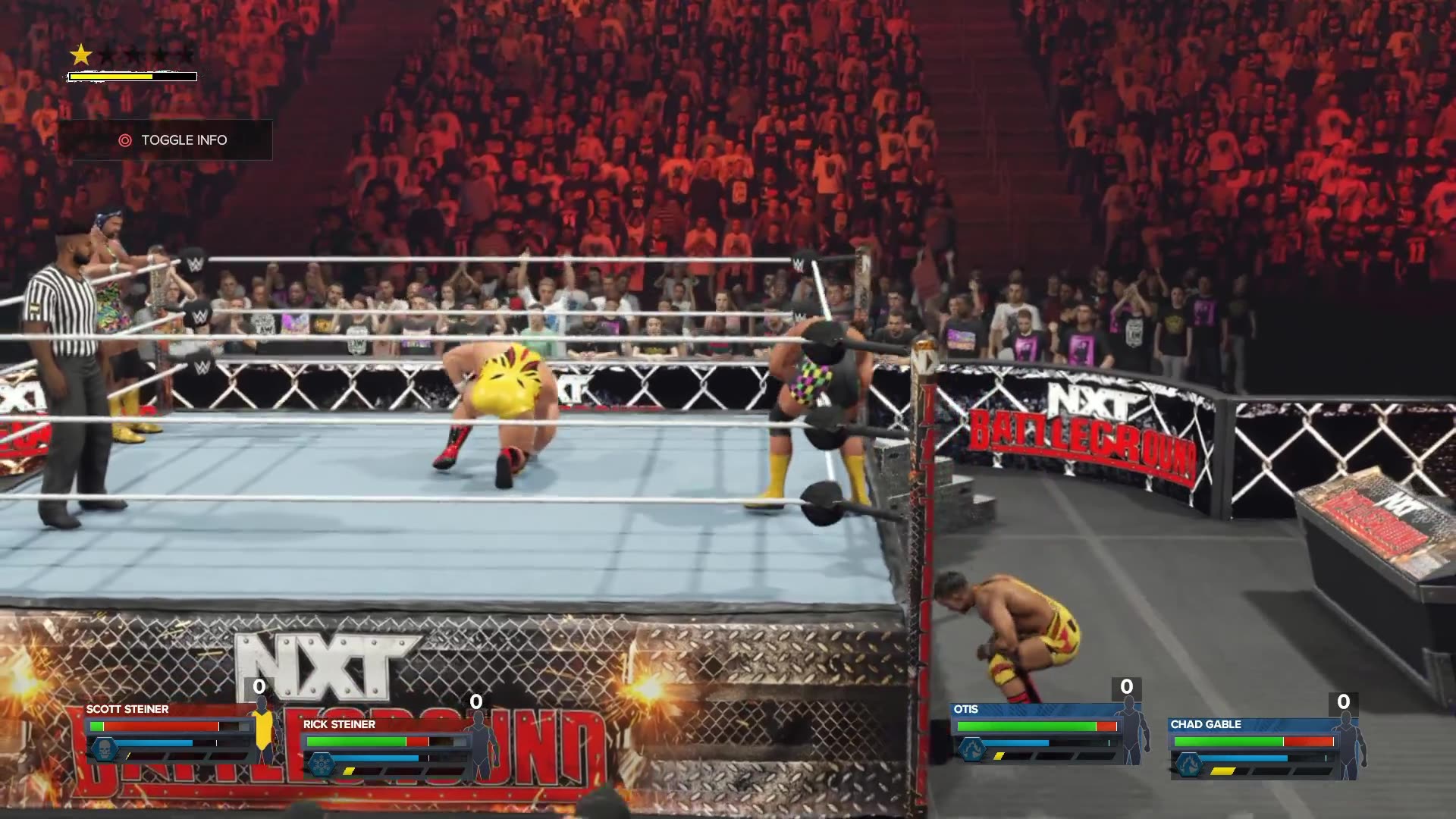 Rick Steiner and Scott Steiner VS Otis and Chad Gable NXT Battle Ground ...