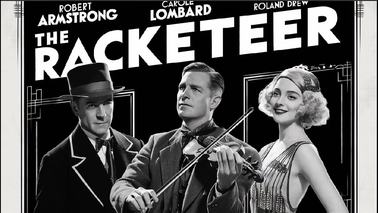 THE RACKETEER (1929) Robert Armstrong, Carole Lombard & Roland Drew ...