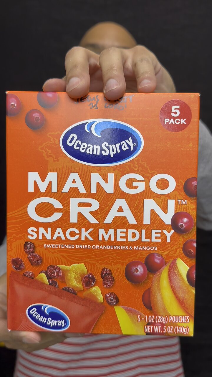 🥭 Ocean Spray Mango Cran Snack Medley fruit snacks 👍🏽