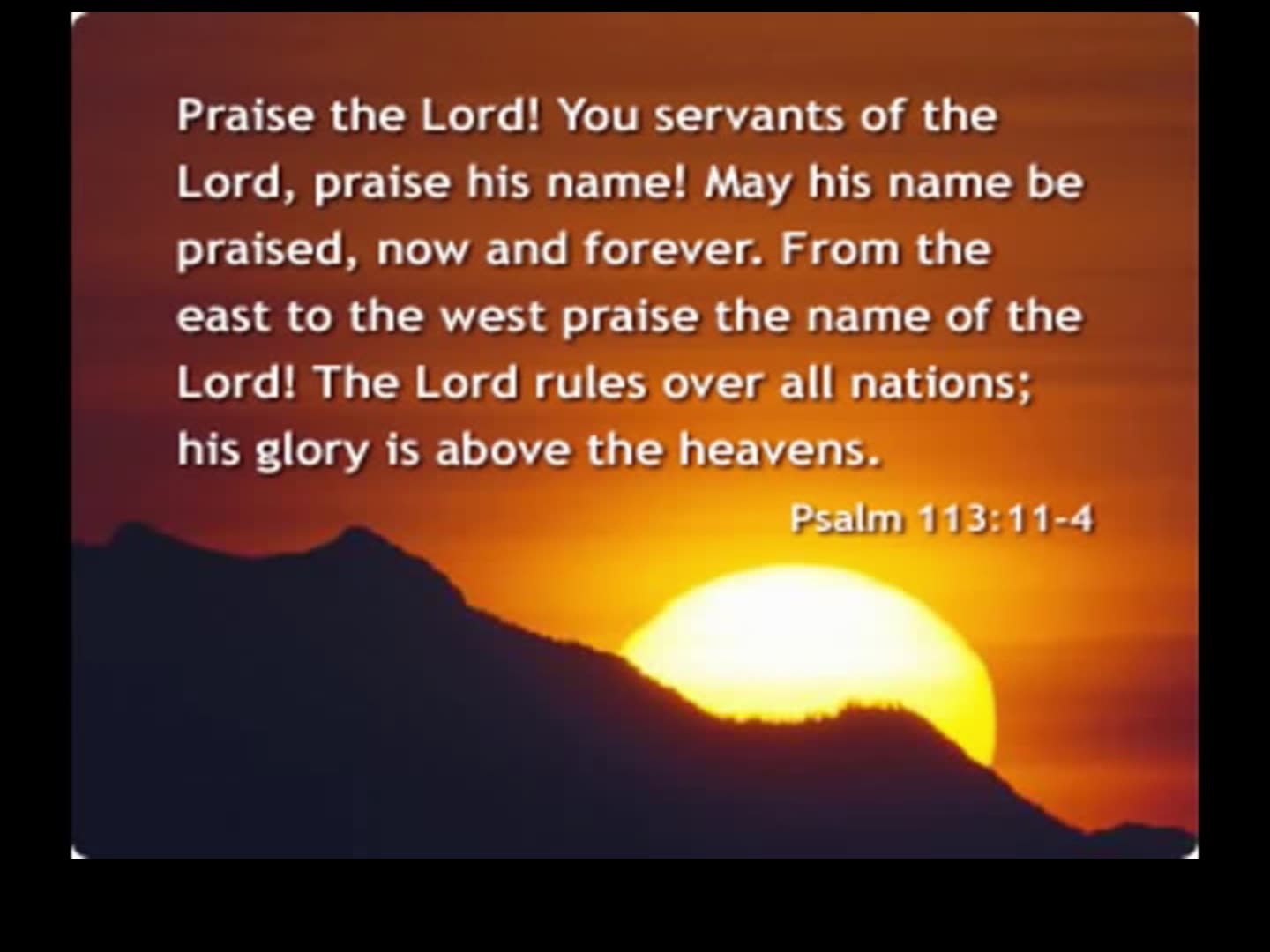 Praise the Lord