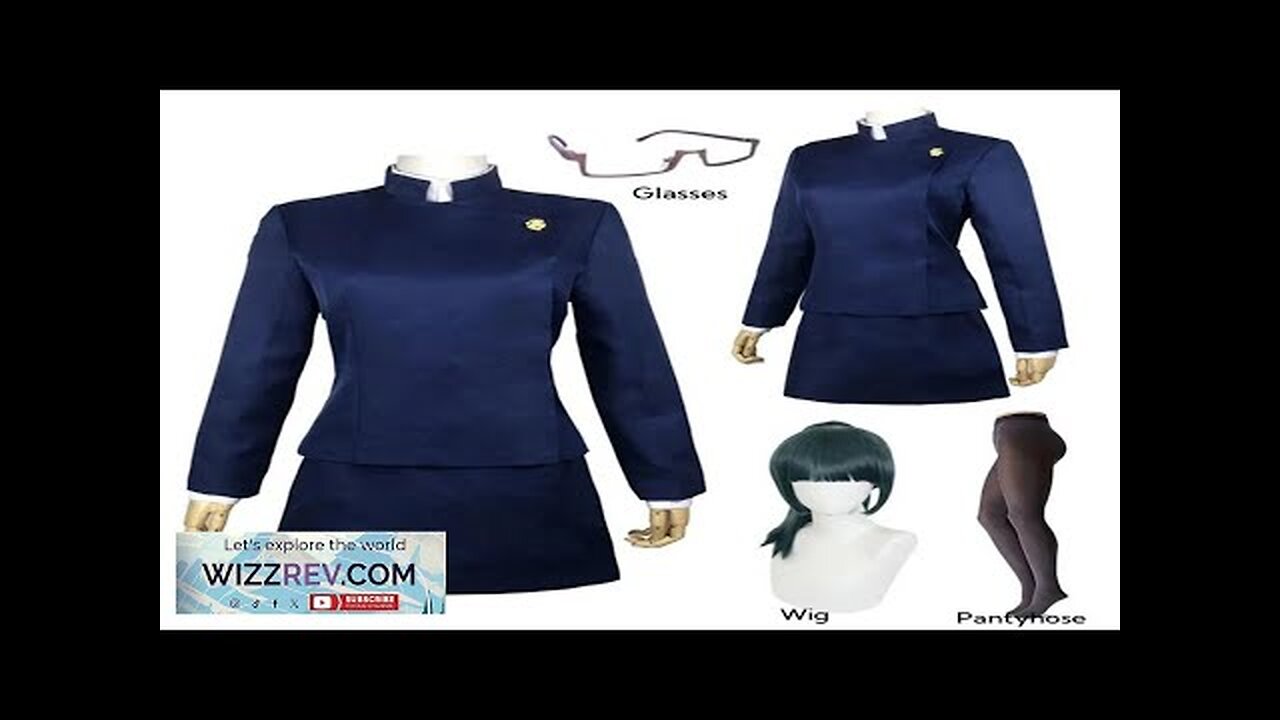 Jujutsu Kaisen Maki Zenin Cosplay Costume Maki Zenin Glasses Wig Top ...