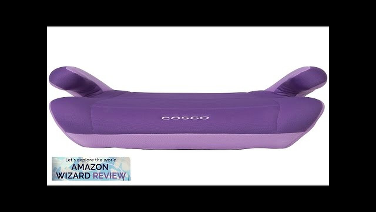 Cosco Topside Booster Car Seat Easy to Move Lightweight Design Grape Review