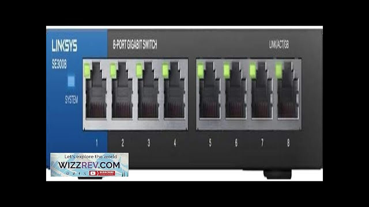Linksys SE3008: 8-Port Gigabit Ethernet Unmanaged Switch Computer ...