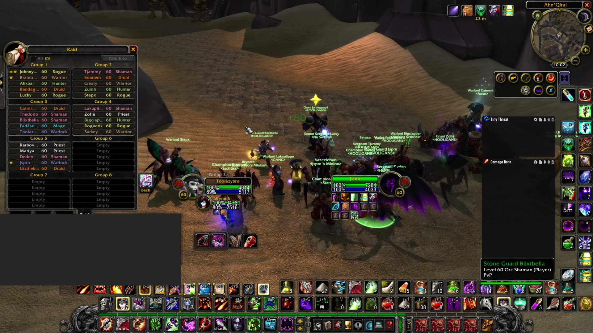 Full Run Sod AQ40 Raid New Phase 6 Affli Warlock/Twins Tank Gameplay ...