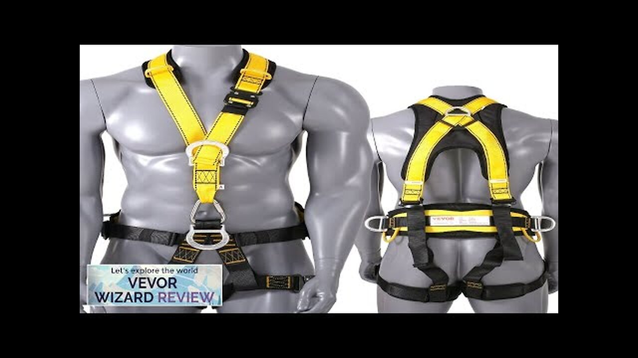 VEVOR Safety Harness Universal Full Body Harness Detachable Safety ...