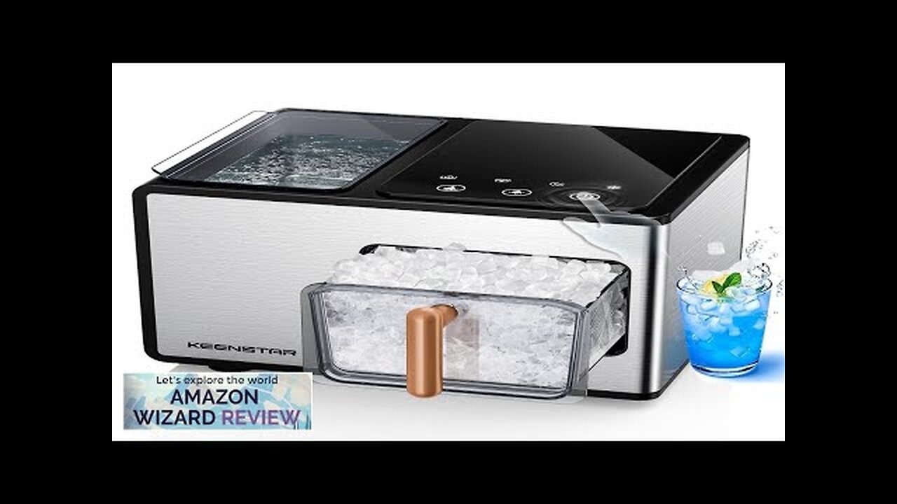 Nugget Ice Maker Countertop 40lbs/24H Pebble Ice Maker with Soft ...