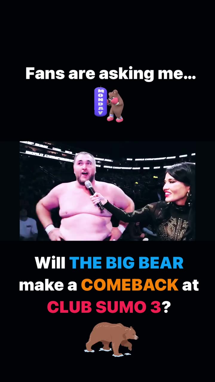 SUMO Wrestling Interview with THE BIG BEAR