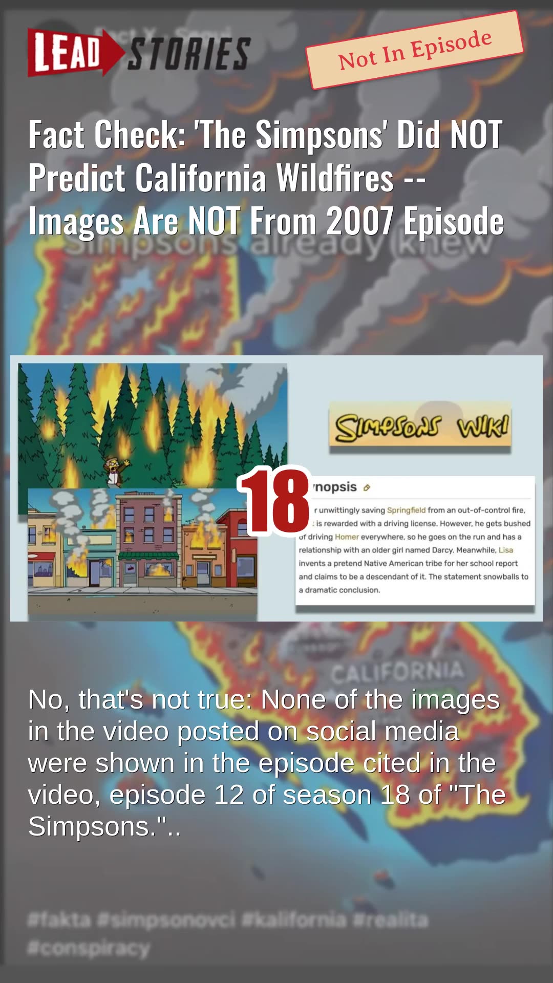 Fact Check: 'The Simpsons' Did NOT Predict California Wildfires ...