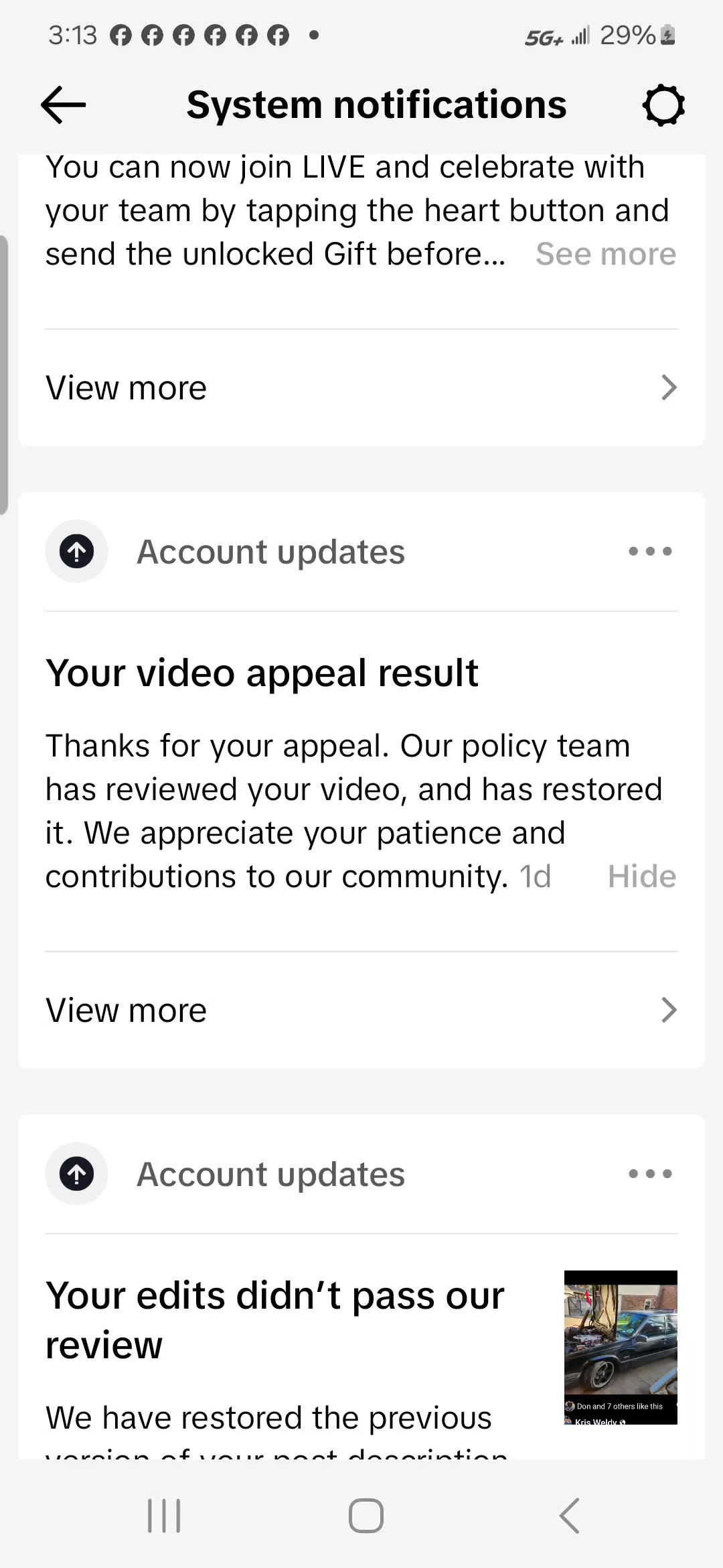 My message to tik tok