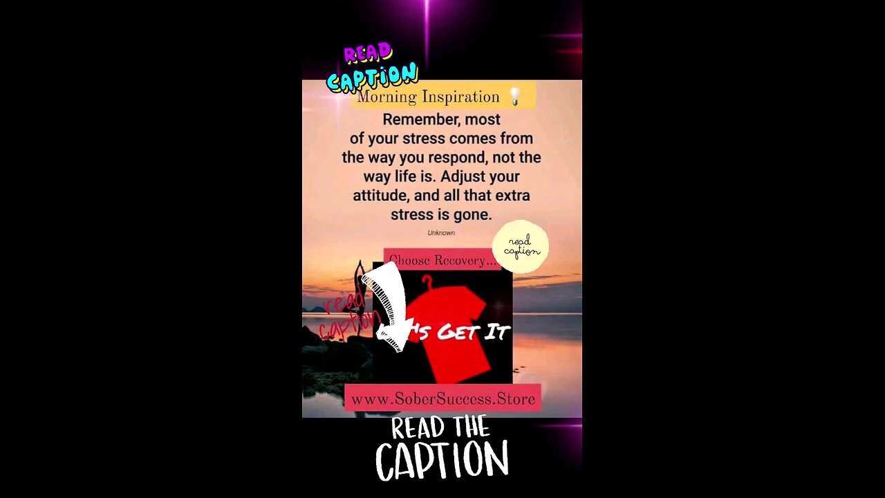 🗣Stay Blessed & Never Stressed‼️💛 #sobersuccess #motivation # ...