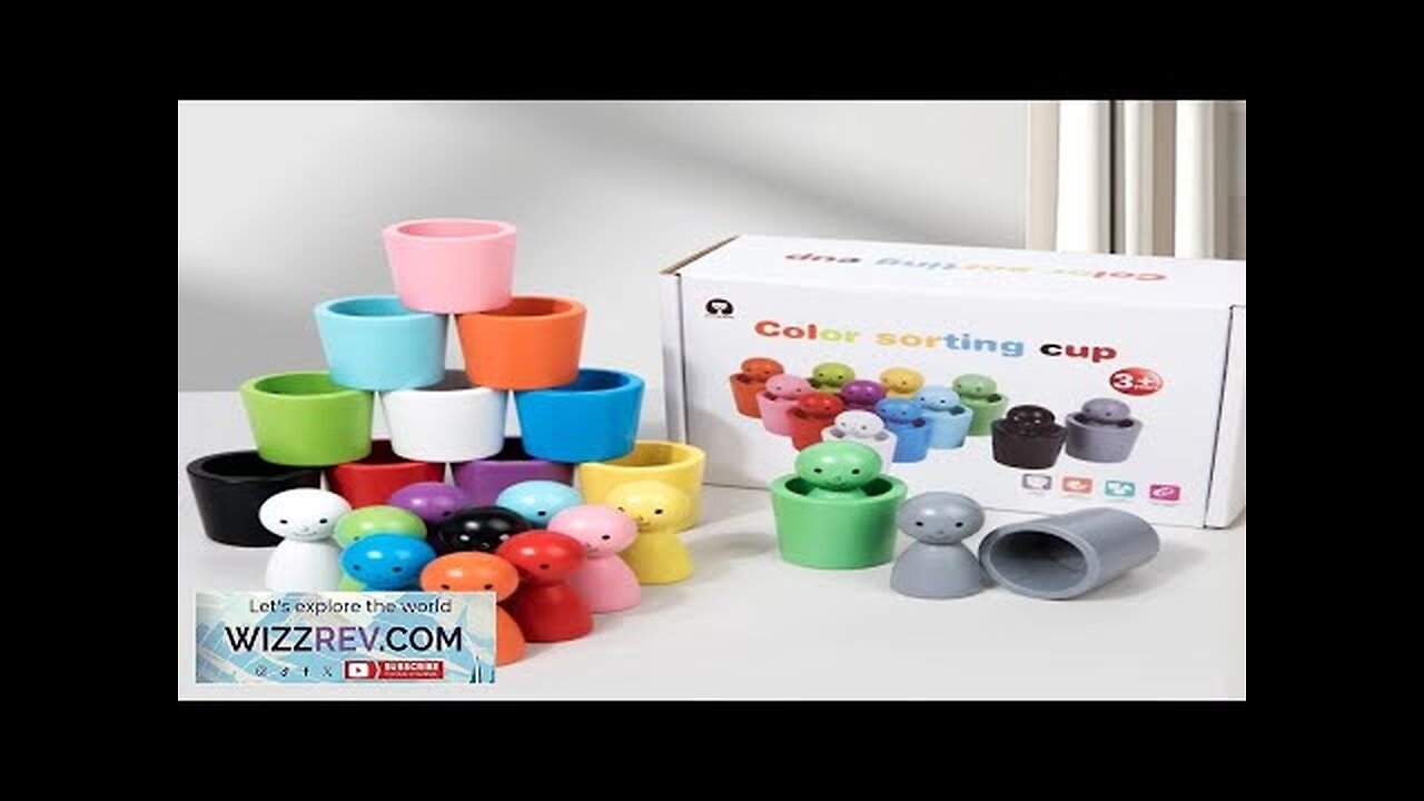 Montessori Color Sorting Toys Color Matching Sensory Game Wooden Peg ...