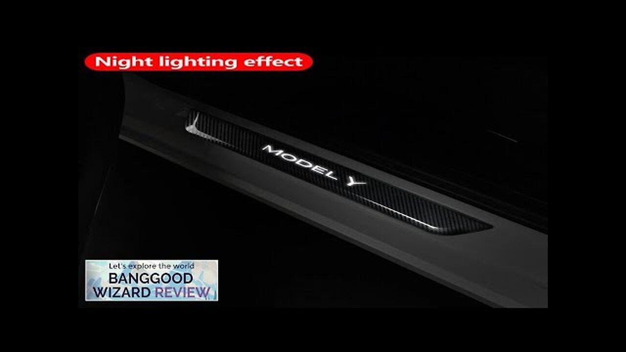 Magnetic Induction LED Illuminated Door Sill for Tesla Model 3/Y ...