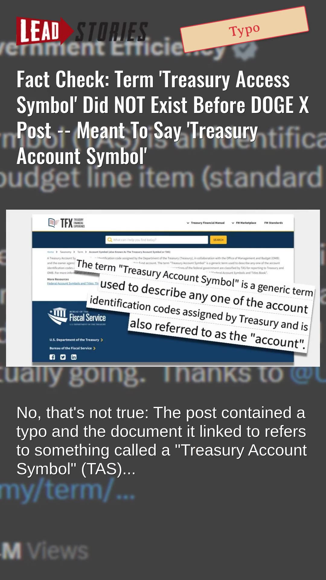 Fact Check: 'Treasury Access Symbol' Did NOT Exist Before DOGE Post ...