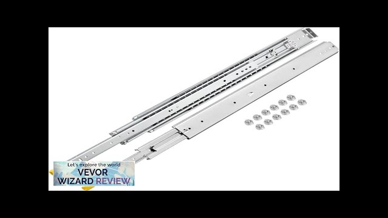 VEVOR Drawer Slides with Lock 1 Pair 34 inch Heavy-Duty Industrial ...