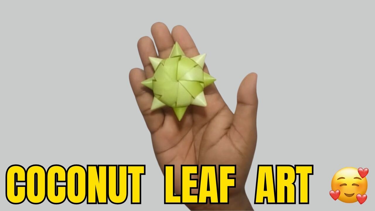 DIY Coconut Leaf Star Decoration Easy Craft Idea 🌴 gokkola star
