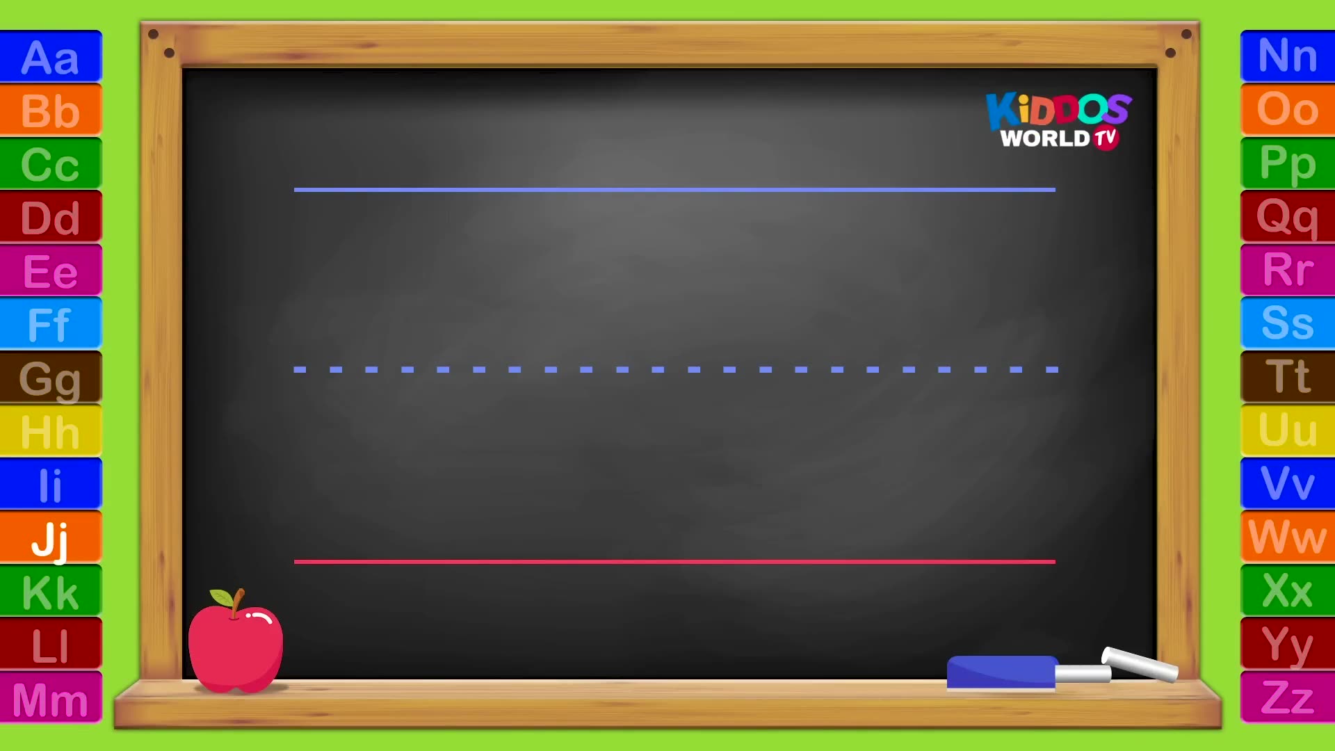 Learning How to Write the English Alphabet Uppercase and Lowercase Letters