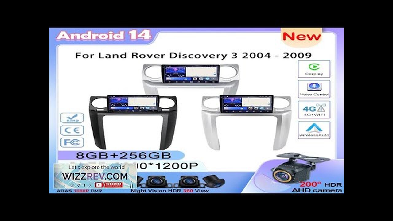 Android 14 For Land Rover Discovery 3 2004 2009 Car Radio Review