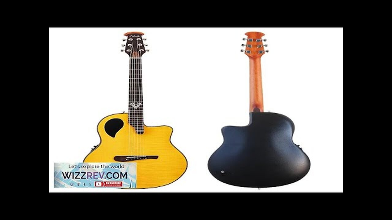 Ovation Model 41 Inch Round Back Electric Acoustic Guitar Cutaway ...