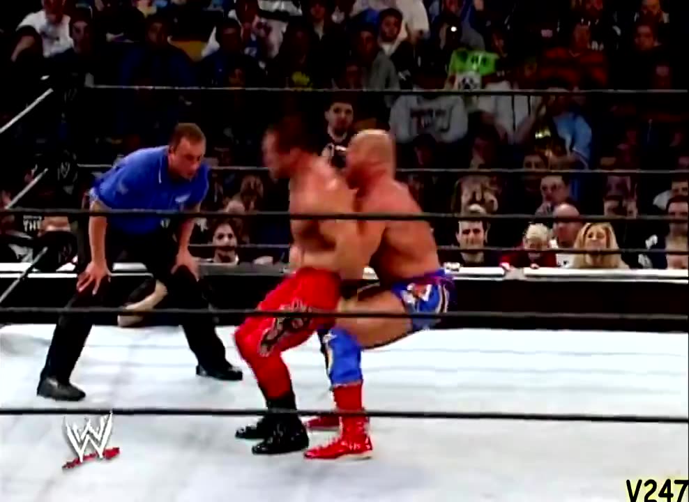 Kurt Angle vs Chris Benoit Royal Rumble Highlights